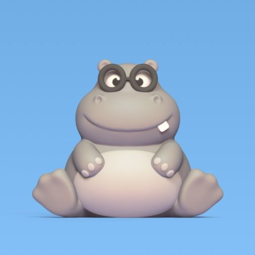 🦛 Nice Hippo・ 3D File for 3D printing・Cults
