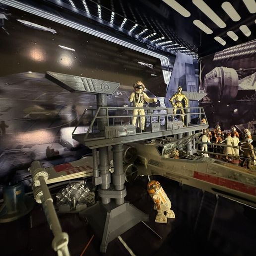 ⭐ Death Star Bay 327 Gantry for 3.75in (1:18) Figure Diorama・ 3D File ...