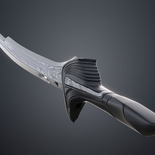 👼 Alita Battle Angel Damscus Blade Sword・ STL File for 3D printing・Cults