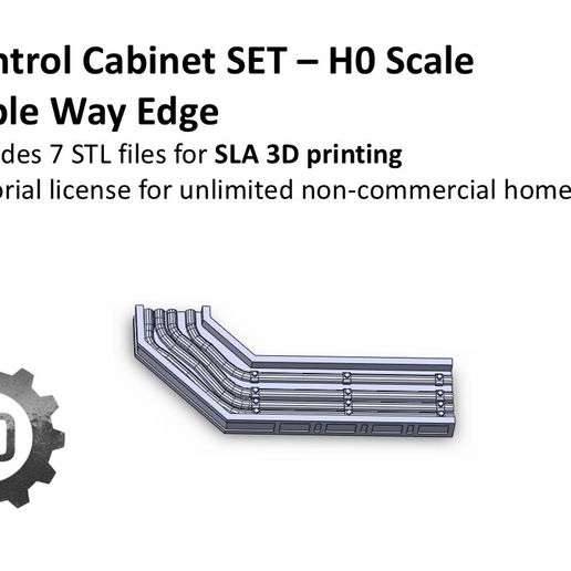 🎛️ H0 Scale - Control Cabinet and Cable Tray 3D print model・ STL File ...