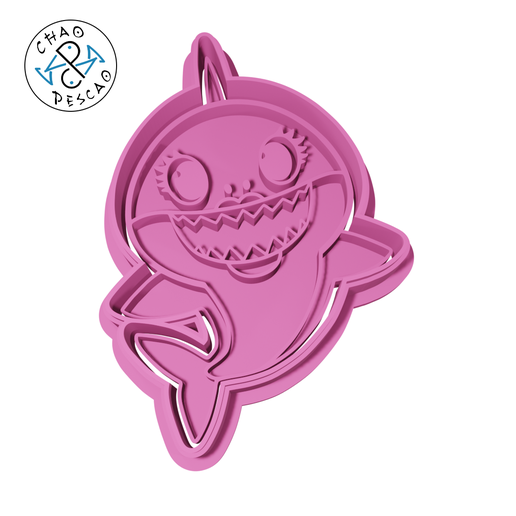 STL file Baby Shark (no 6) - Cookie Cutter - Fondant - Polymer Clay 👶 ...