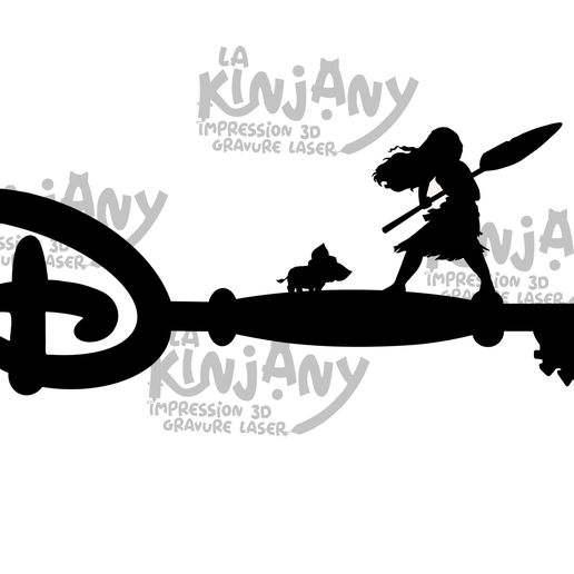 🔑 Disney - Vaiana / Moana key (pua)・ STL File for 3D printing・Cults