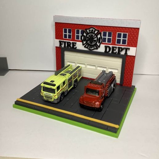 🔥 Fire Station display・Free STL File for 3D printing・Cults