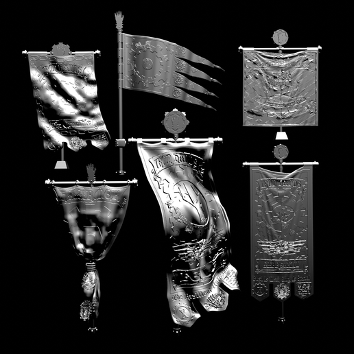 🛰 Gauntlet Banner Variety Pack・ 3D File for 3D printing・Cults