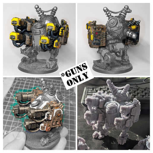 🛰 Quad KMBs for Space Ork Death Dreadnought・Free STL File for 3D ...