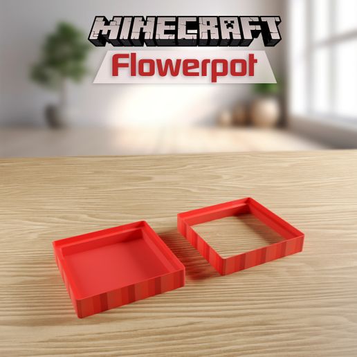 🪴 Maceta Minecraft TNT・Archivo STL Gratis para Impresión 3D・Cults