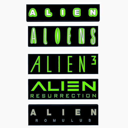 alien 3 logo font