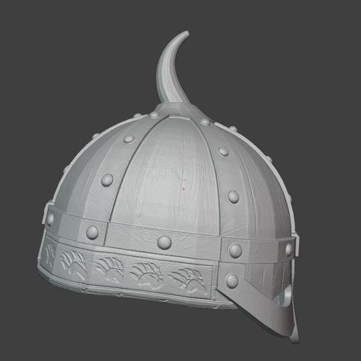 🛡️ Baltic Wooden Bone Helm・ STL File for 3D printing・Cults