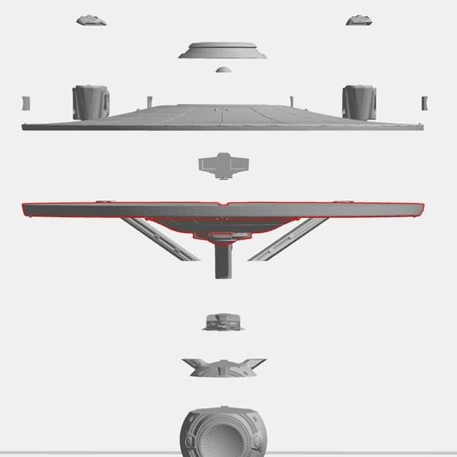 ⭐ Enterprise A KIT・ 3D File for 3D printing・Cults