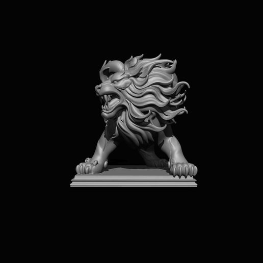 🦁 Lion statue・Free STL File for 3D printing・Cults