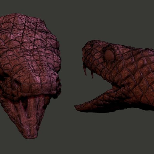 🐍 snake head・ STL File for 3D printing・Cults
