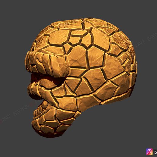 🦾 The Thing Mask - Fantastic Four - Marvel Hemet・ STL File for ・Cults