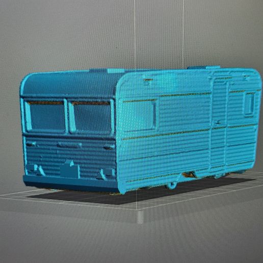 🏕️ Caravan 1/43・ STL File for 3D printing・Cults