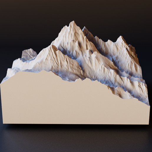 🏞 mount Grand Teton 3D model・ STL File for 3D printing・Cults
