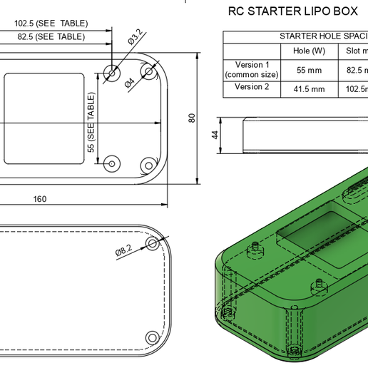 🛩️ RC PLANE STARTER LIPO BOX・ STL File for 3D printing・Cults