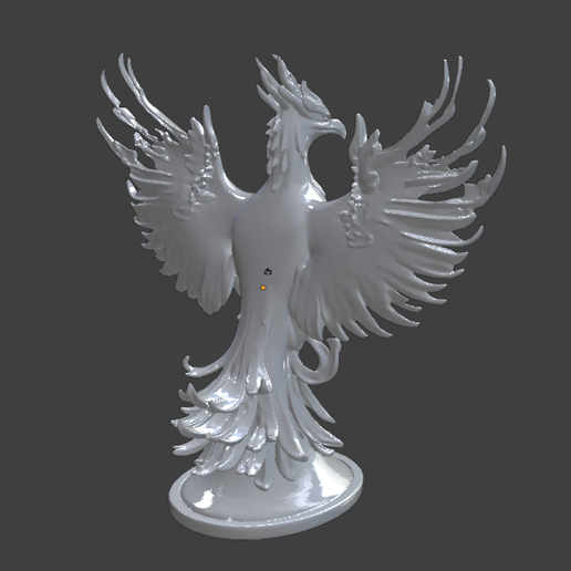 🦅 Divinely Gilded Phoenix Wings Figure Unique & Detailed 3D Print Model ...