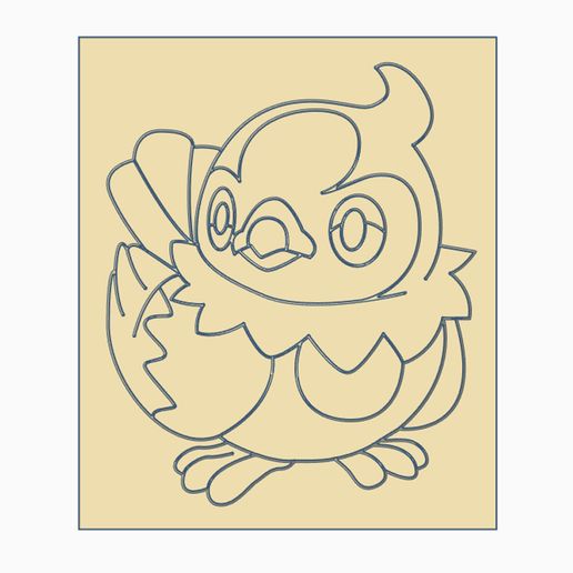 starly pokemon coloring page
