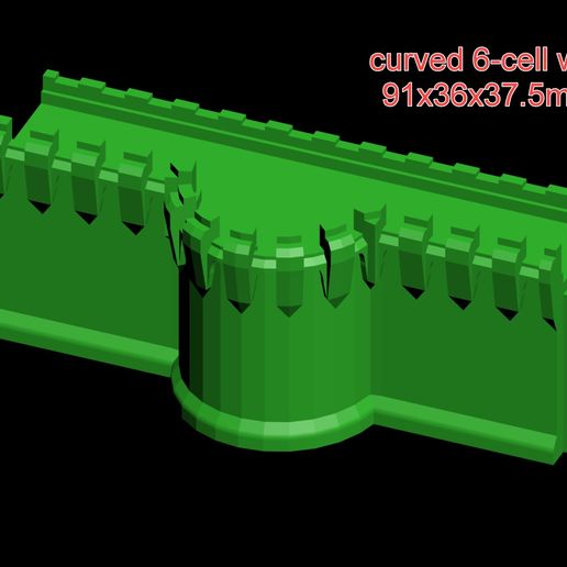 🏞 Modular Fortress Wall・ STL File for 3D printing・Cults