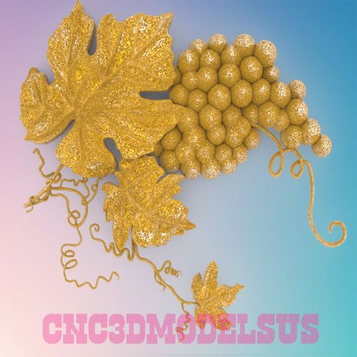 🍇 Grape Vines ,3D MODEL STL FILE FOR CNC ROUTER LASER & 3D PRINTER・ STL ...