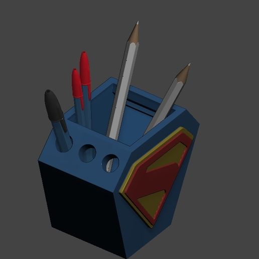 🦸‍♂️ Superman James Gunn Pen Holder Pencil Holder Geek・ STL File for 3D ...
