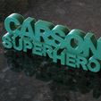 Free 3D file Carson Name Placard 🪧 ・3D printing design to download・Cults