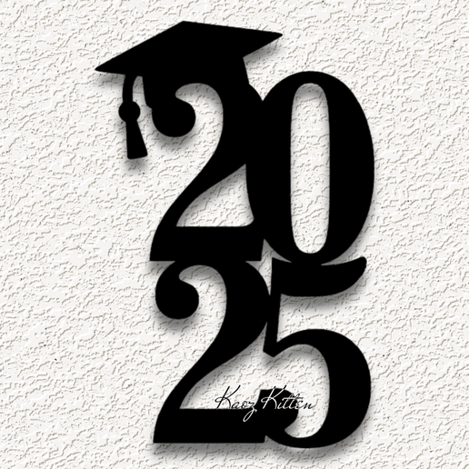 🎨 2025 graduate wall art home decor・ STL File for 3D printing・Cults