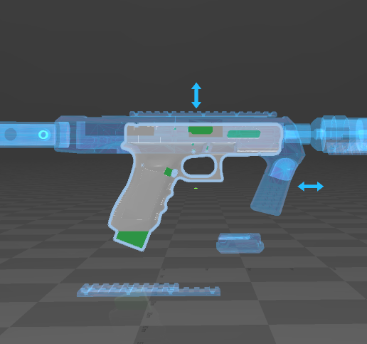 😇 HALO SMG GLOCK Conservation kit・ 3MF File for 3D printing・Cults