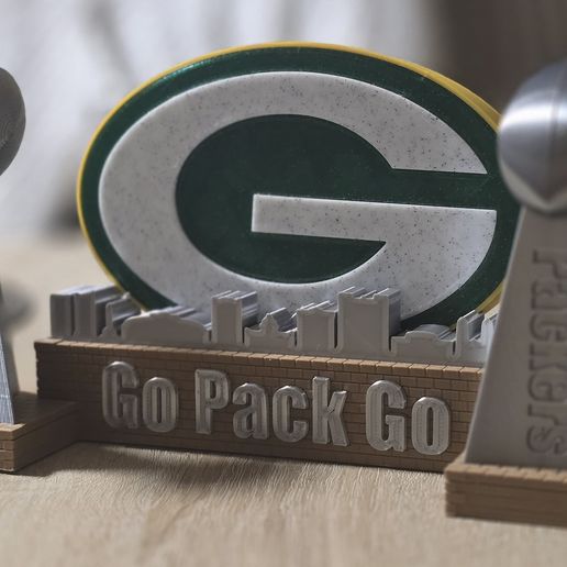🇺🇸 Green Bay Packers Table Stand・ STL File for 3D printing・Cults