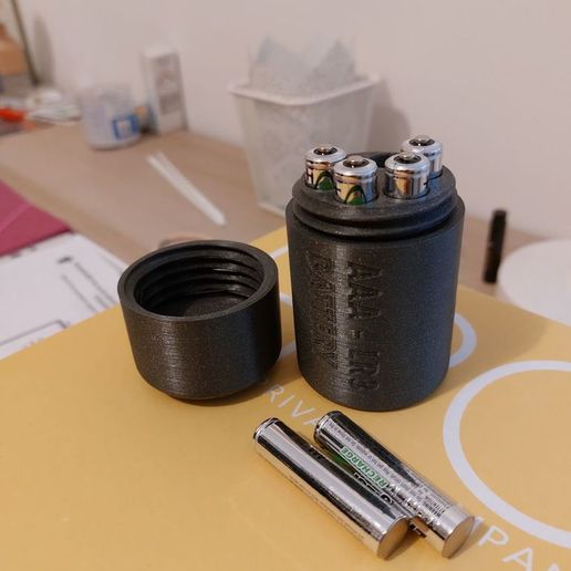 🔋 Battery Box - AA LR6 & AAA LR3 - 6 Versions・Free 3D File for ・Cults