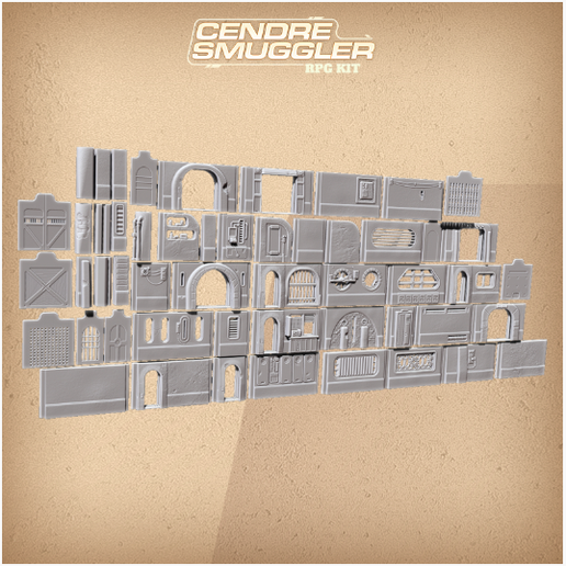 🎲 Cendre Smuggler RPG TERRAIN・ 3D File for 3D printing・Cults