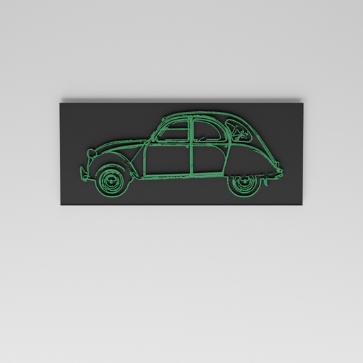 🚗 Citroen Silhouette Outline Wall Art 3D Picture Frame Pack・Archivo STL ...