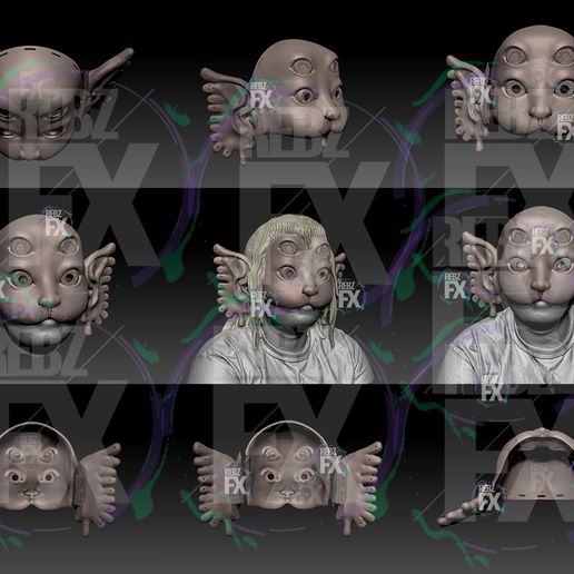 👹 Portals Nymph Mask・ STL File for 3D printing・Cults