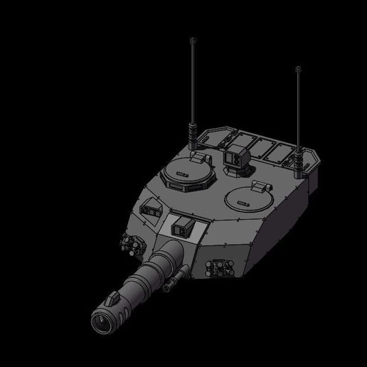 🪖 LR Challenger Turret Upgrade Kit (Supported)・ STL File for 3D ...