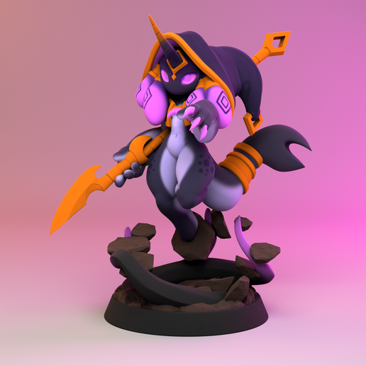 🦎 Axolotl Cultist (Fan art of Sita Duncan)・ STL File for 3D printing・Cults
