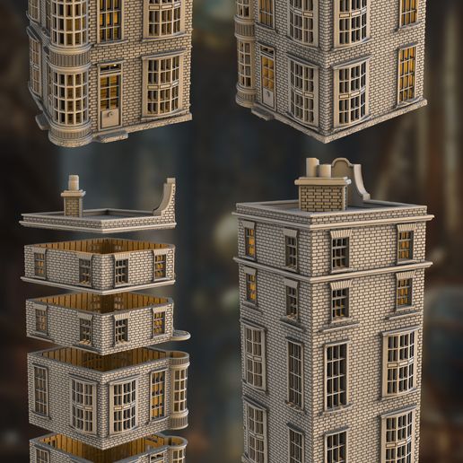 🗺️ Potters World and Wizarding houses - Entire Collection・ 3D File for ...