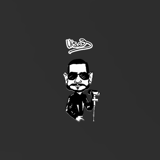 🛡️ logo chop Ulises Bueno・Archivo STL para Impresión 3D・Cults