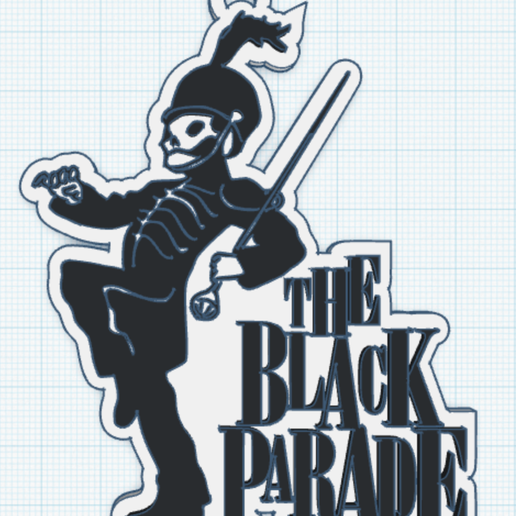 🧲 The Black Parade logo Fridge Magnet, Keychain, multicolor Wall Art ...