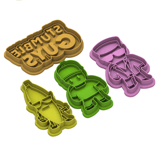 STL file stumble guys cookie cutters pack x 4 🍪 ・3D printer model to ...