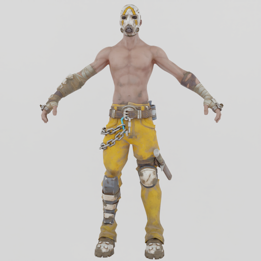🎮 Psycho Bandit Textured Rigged・ OBJ File for ・Cults