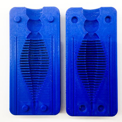 🎣 Bellows Gill Soft Plastic Fishing Mold・ STL File for ・Cults