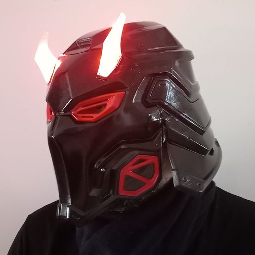 🗡️ Cyber Samurai - cosplay sci-fi helmet - DIGITAL STL FILE FOR 3D ...