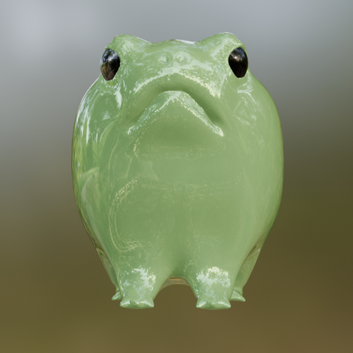 STL file cute angry rain frog 😡 ・3D printable model to download・Cults