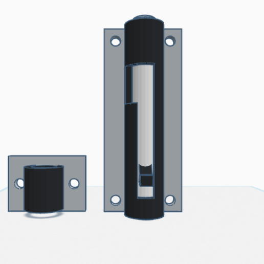Archivo STL Pasador con traba para puerta 🪑 ・Plan de impresora 3D para ...