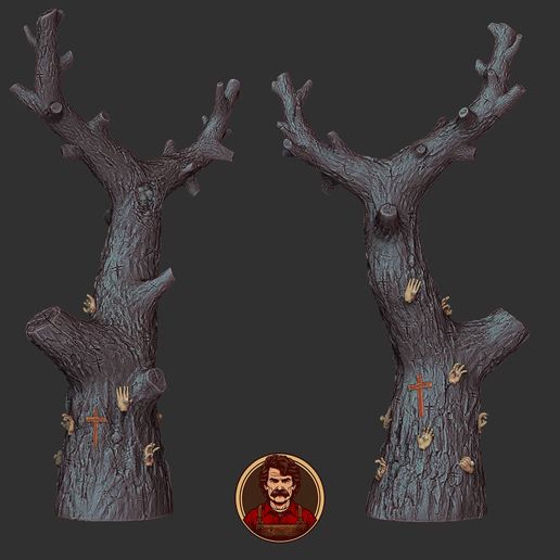 🌳 Tree of Sorrows, old dead tree・Free STL File for 3D printing・Cults