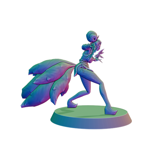 🦊 Da Ji Miniature STL – SMITE-Inspired Nine-Tailed Fox Assassin for DnD ...