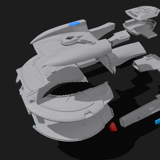 ⭐ Akira Class KIT - Star trek ship model kit・ 3D File for 3D printing・Cults