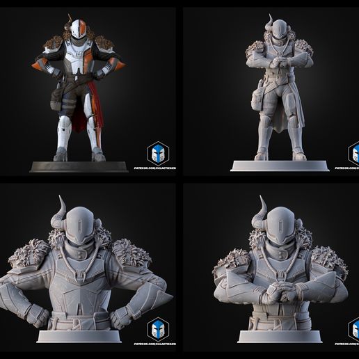 🪖 Destiny Lord Shaxx Figurines - 3D Print Files・ 3D File for 3D ...