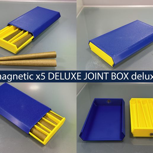 🧲 magnetic x5 Joint Box deluxe - for up to 5 king size weed joints・Free ...