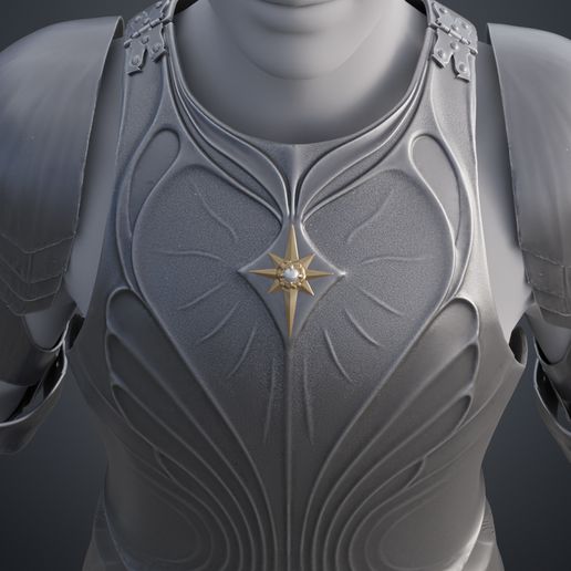 🧝 Galadriel armor - Rings of Power・ 3D File for ・Cults