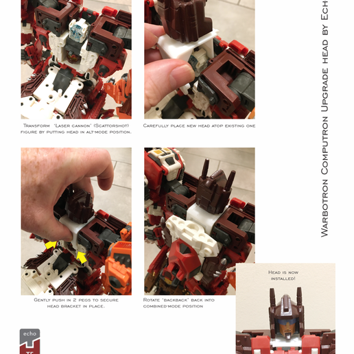 STL file Upgrade head for Warbotron WB-03 Computicon 🤖 ・3D printing ...